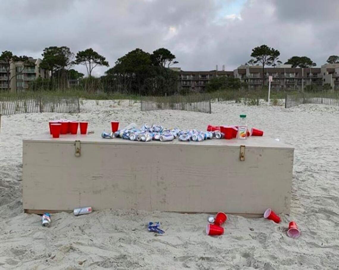 Hilton Head beach parties, trash at the tourism season start | Hilton ...