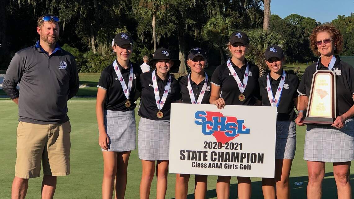 May River wins first SC Class 4A girls golf championship. | Hilton Head ...