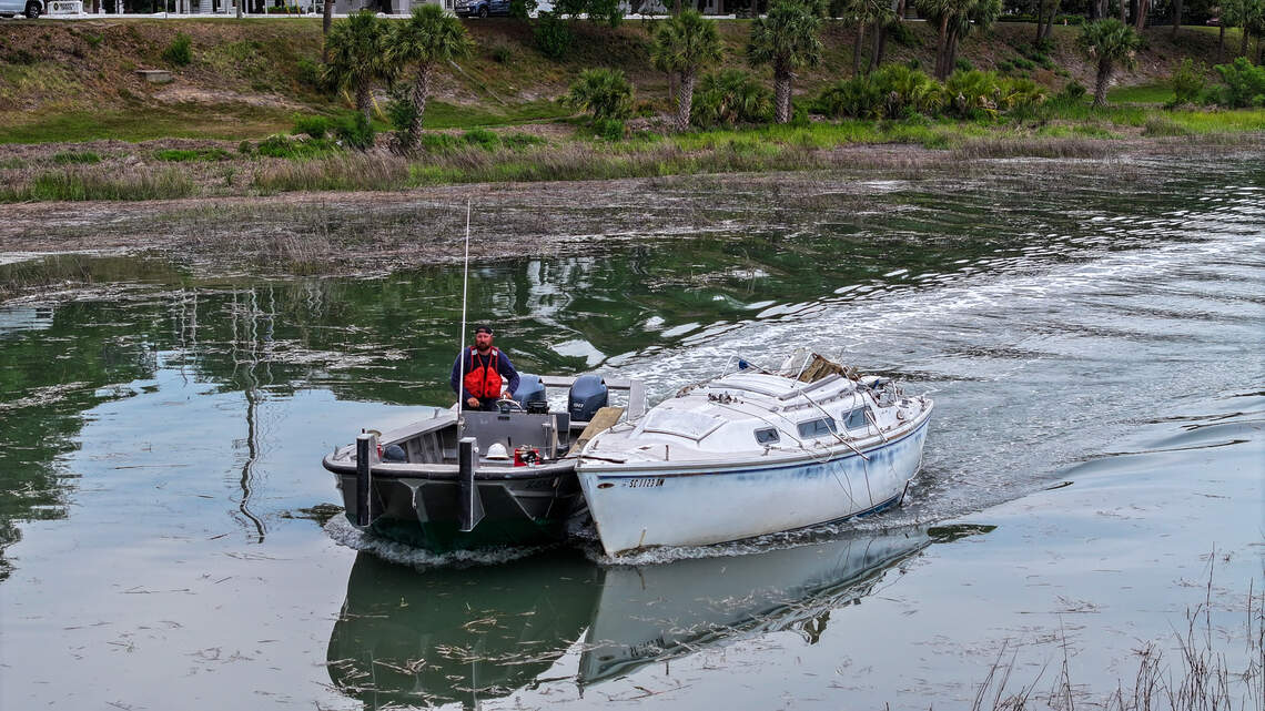 Boats in the Beaufort River removed after seven-month delay | Hilton ...