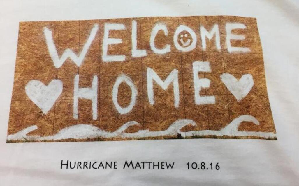 Hilton Head 'Welcome Home' sign from Hurricane Matthew to be on T-shirt ...